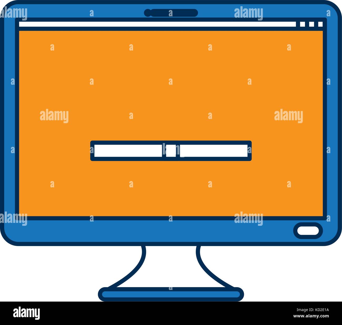 computer icon over white background vector illustration Stock Vector ...