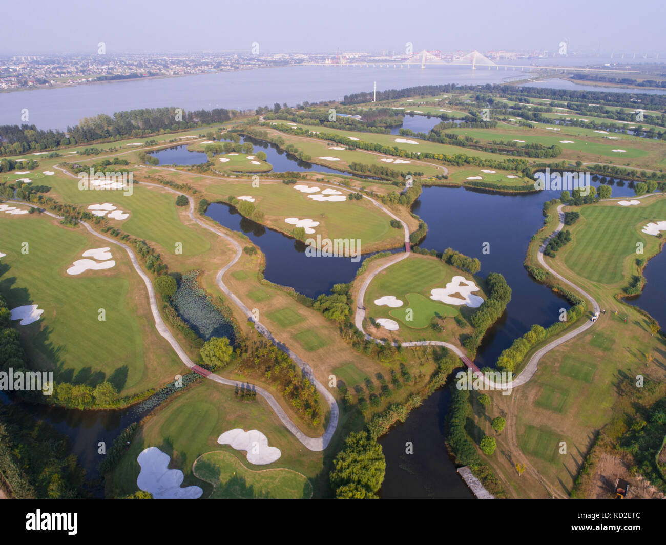 Rugao, China. 9th Oct 2017. (EDITORIAL USE ONLY. CHINA OUT) .Aerial ...