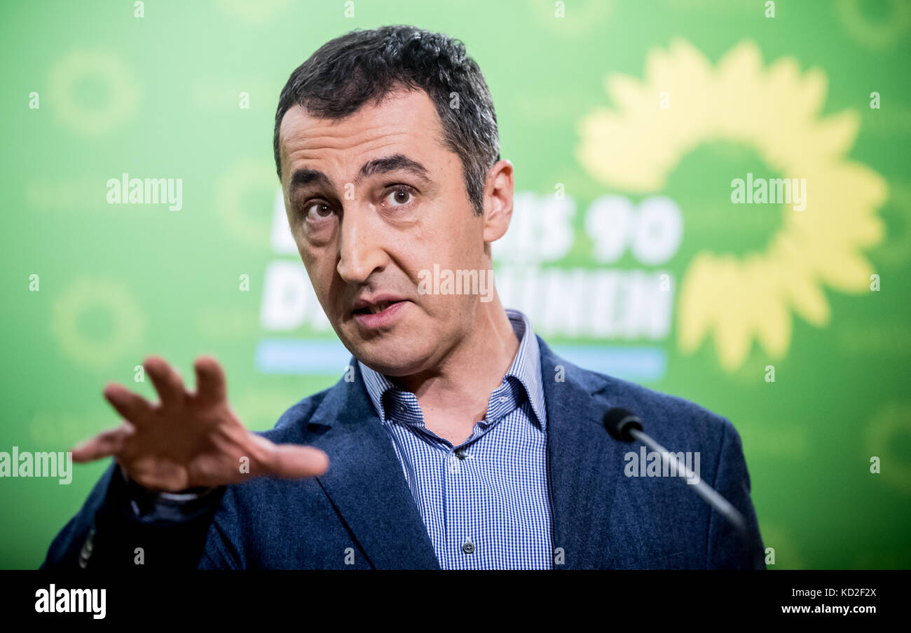 Berlin, Germany. 09th Oct, 2017. Cem Ozdemir, Federal Chairman of ...