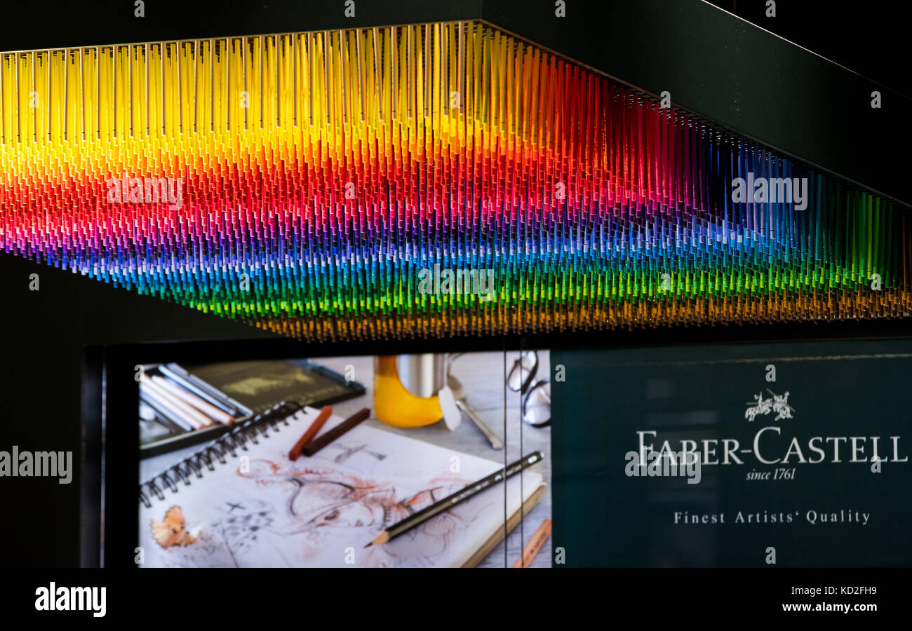Nuremberg, Germany. 07th Oct, 2017. Coloured pencils of the Faber ...