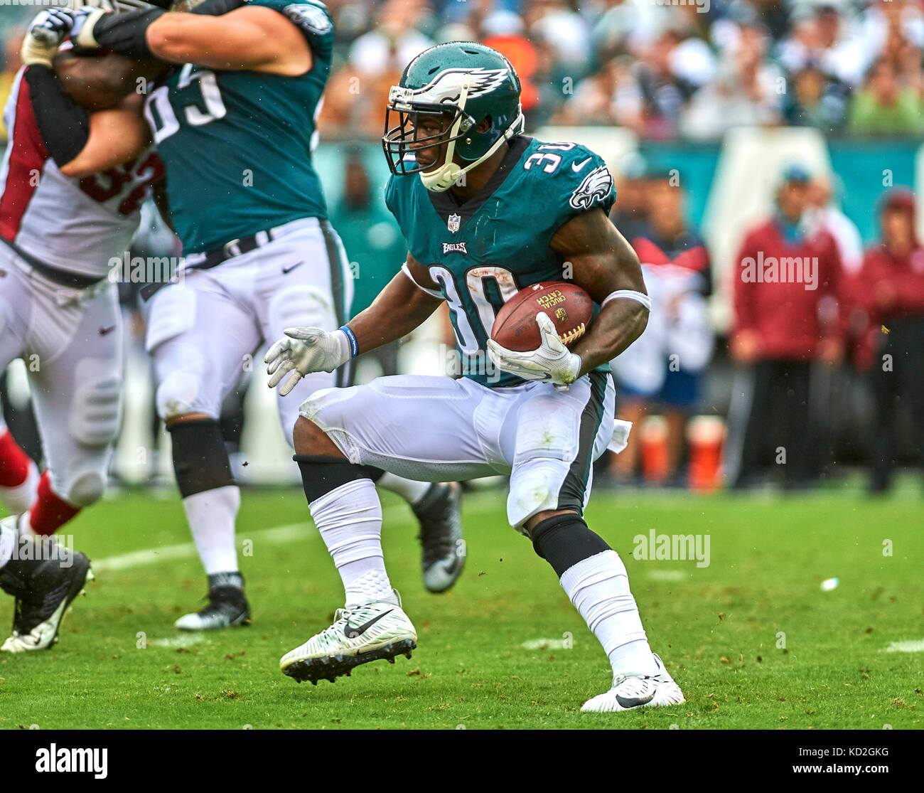 October 9, 2017 - Philadelphia, Pennsylvania, U.S. - Eagles' running ...