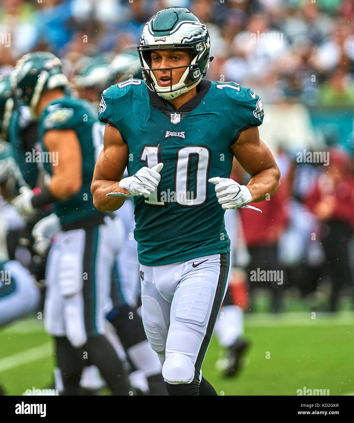 October 9, 2017 - Philadelphia, Pennsylvania, U.S. - Eagles' wide ...
