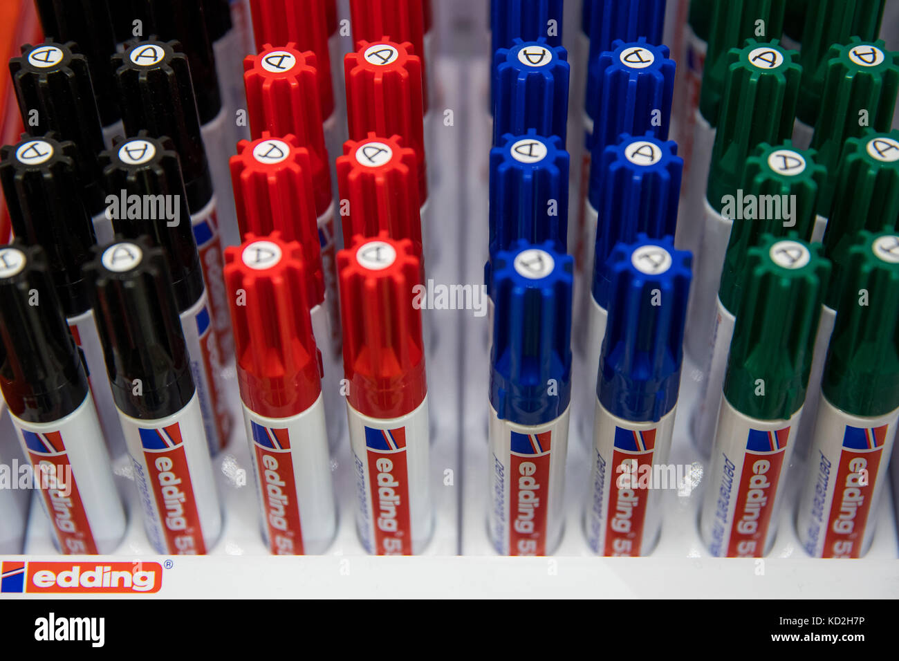 Nuremberg, Germany. 7th Oct, 2017. Pens made by the stationary ...