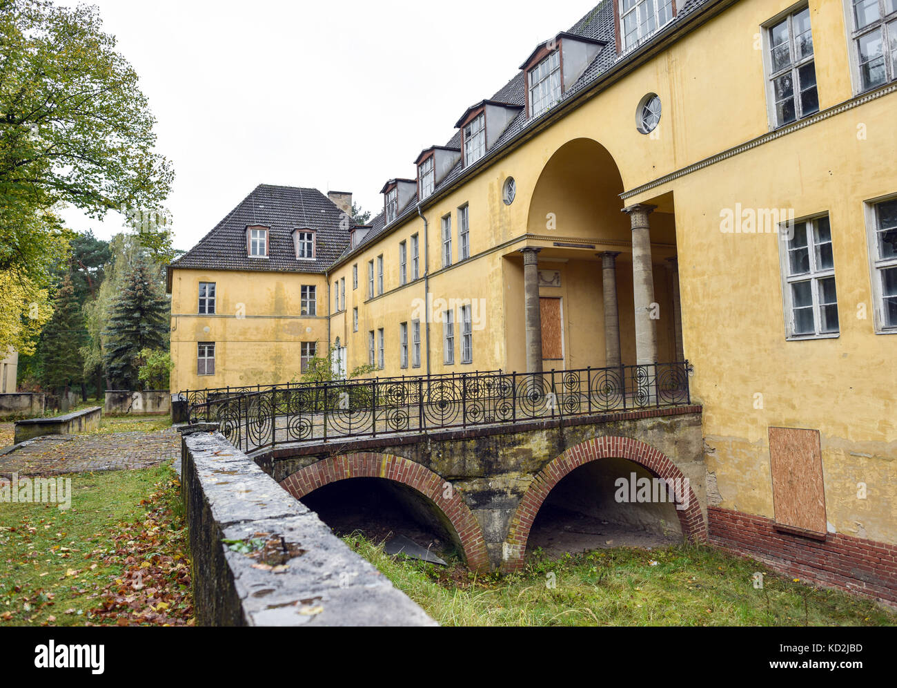 A building of the Joachimsthalsche Gymnasium school in Templin, Germany ...