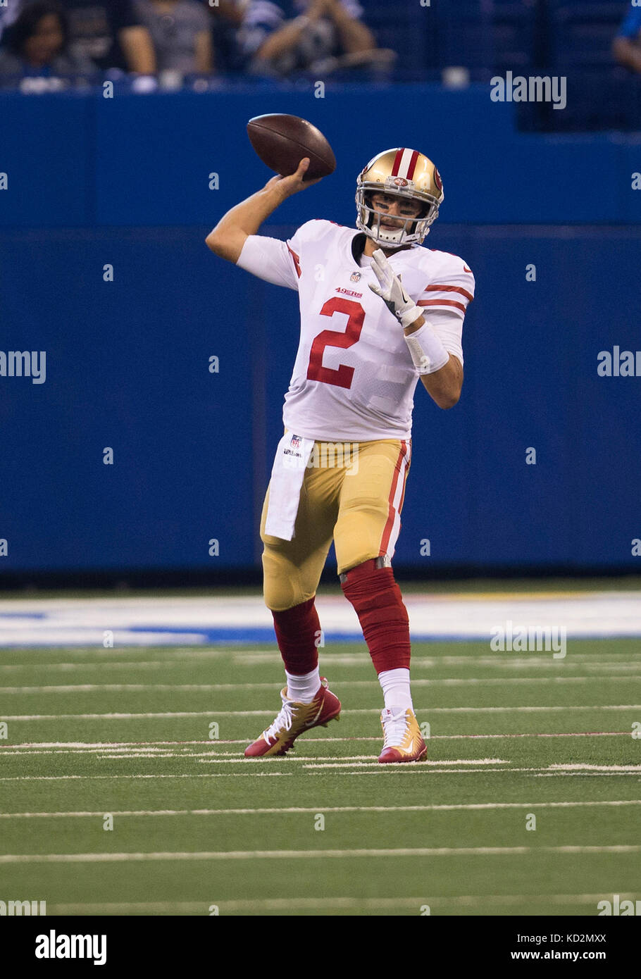 Indianapolis, Indiana, USA. 08th Oct, 2017. San Francisco 49ers ...