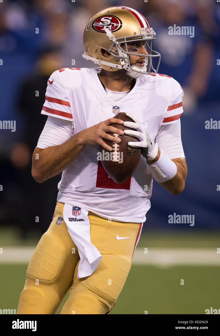 Indianapolis, Indiana, USA. 08th Oct, 2017. San Francisco 49ers ...
