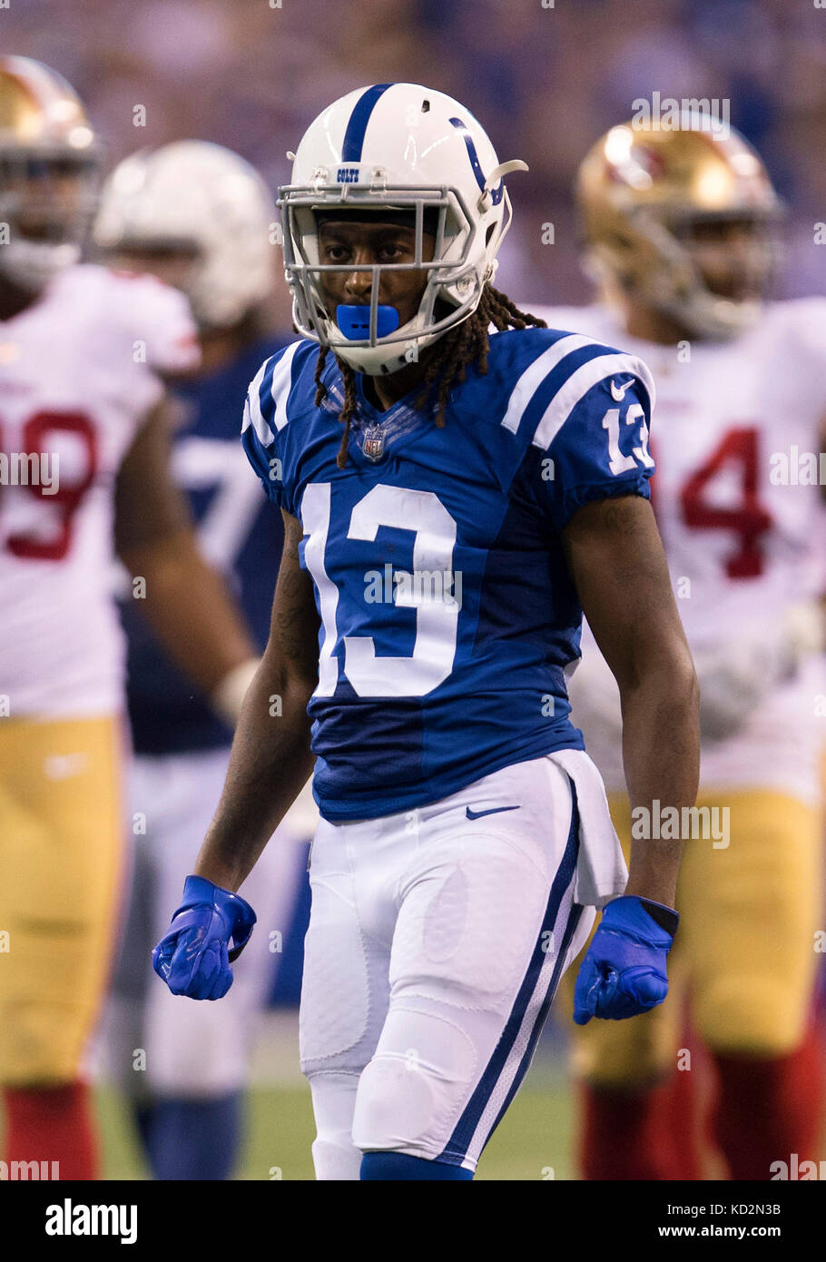 Indianapolis, Indiana, USA. 08th Oct, 2017. Indianapolis Colts wide ...