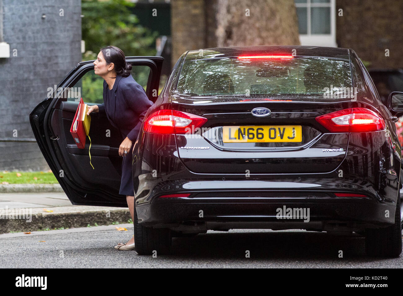 London, UK. 10th Oct, 2017. Priti Patel MP, Secretary of State for ...