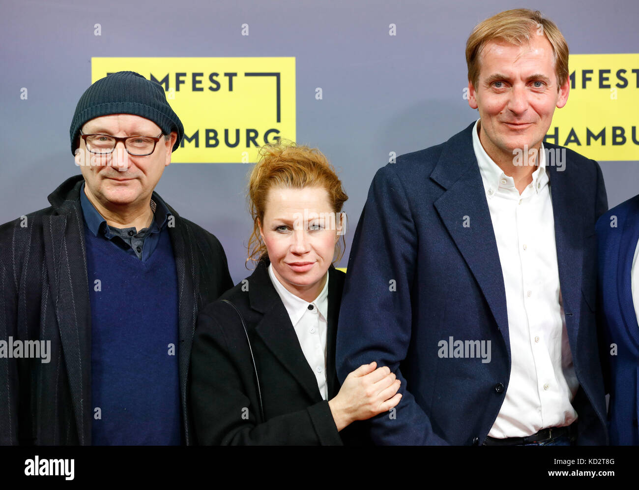 Actors Rainer Bock and Birgit Minichmayr and film director Lars Kraume ...