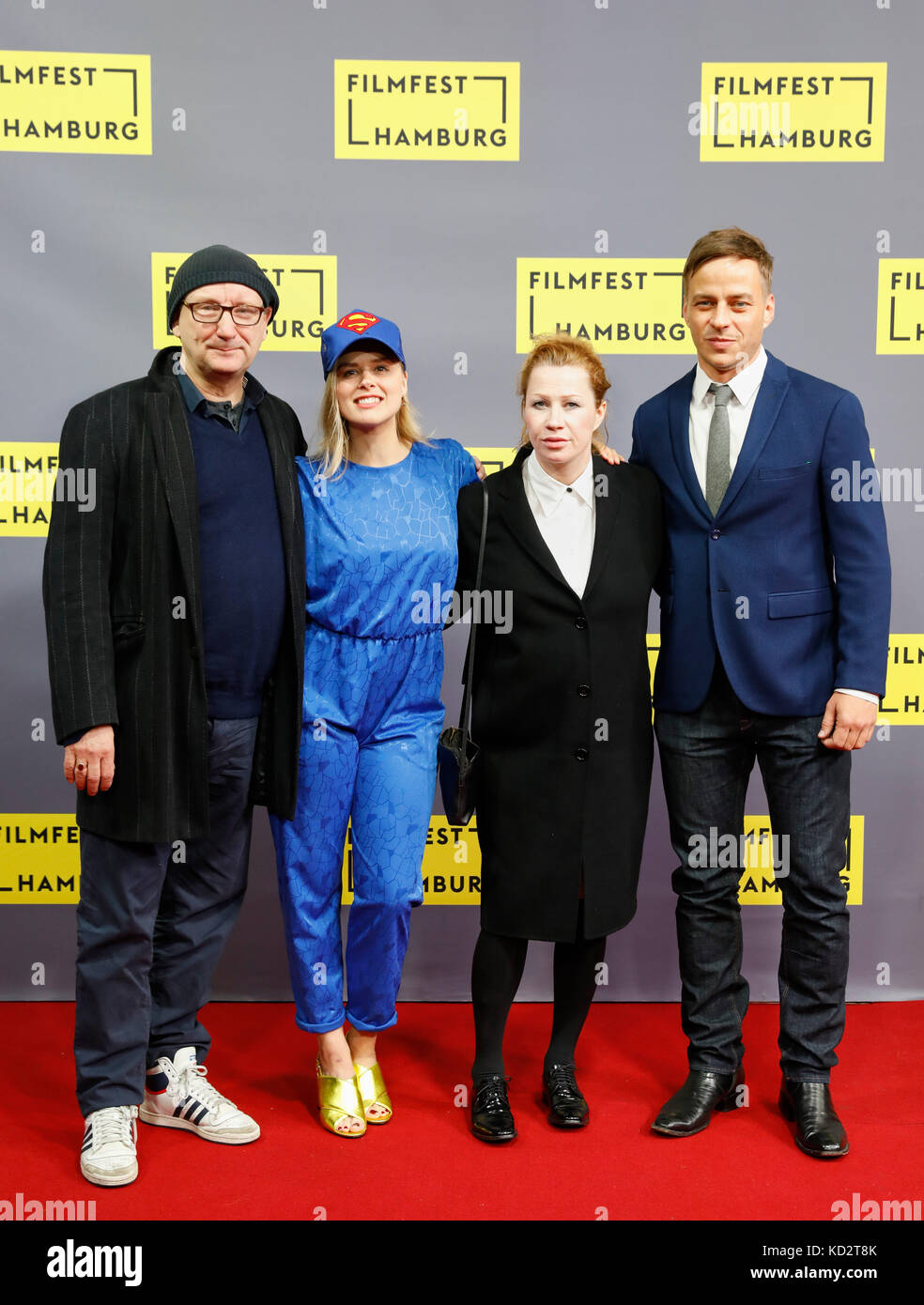 Actors Rainer Bock (left to right), Marijtje Rutger, Birgit Minichmayr ...