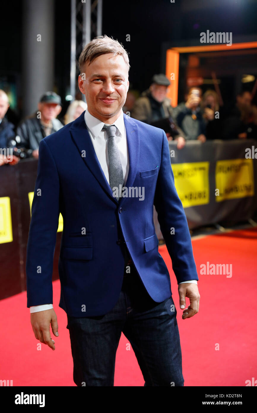Actor Tom Wlaschiha arriving to the Cinemaxx theatre for the German ...