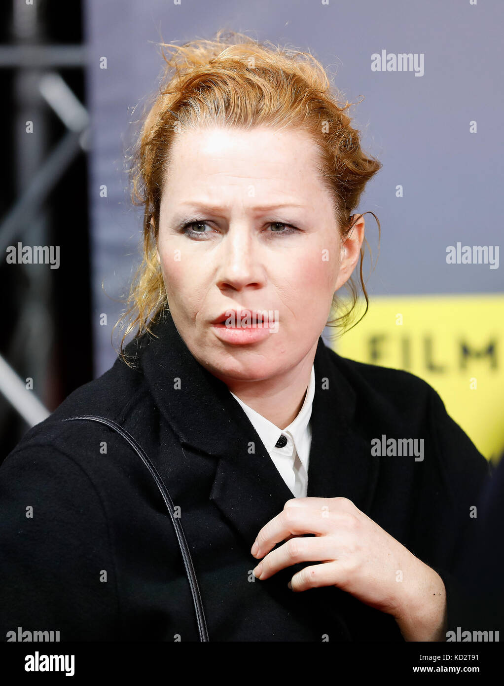 Actress Birgit Minichmayr arriving to the Cinemaxx theatre for the ...