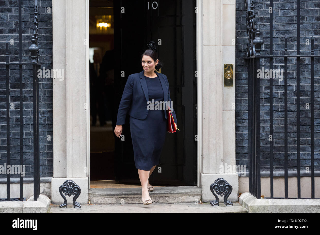 London, UK. 10th Oct, 2017. Priti Patel MP, Secretary of State for ...