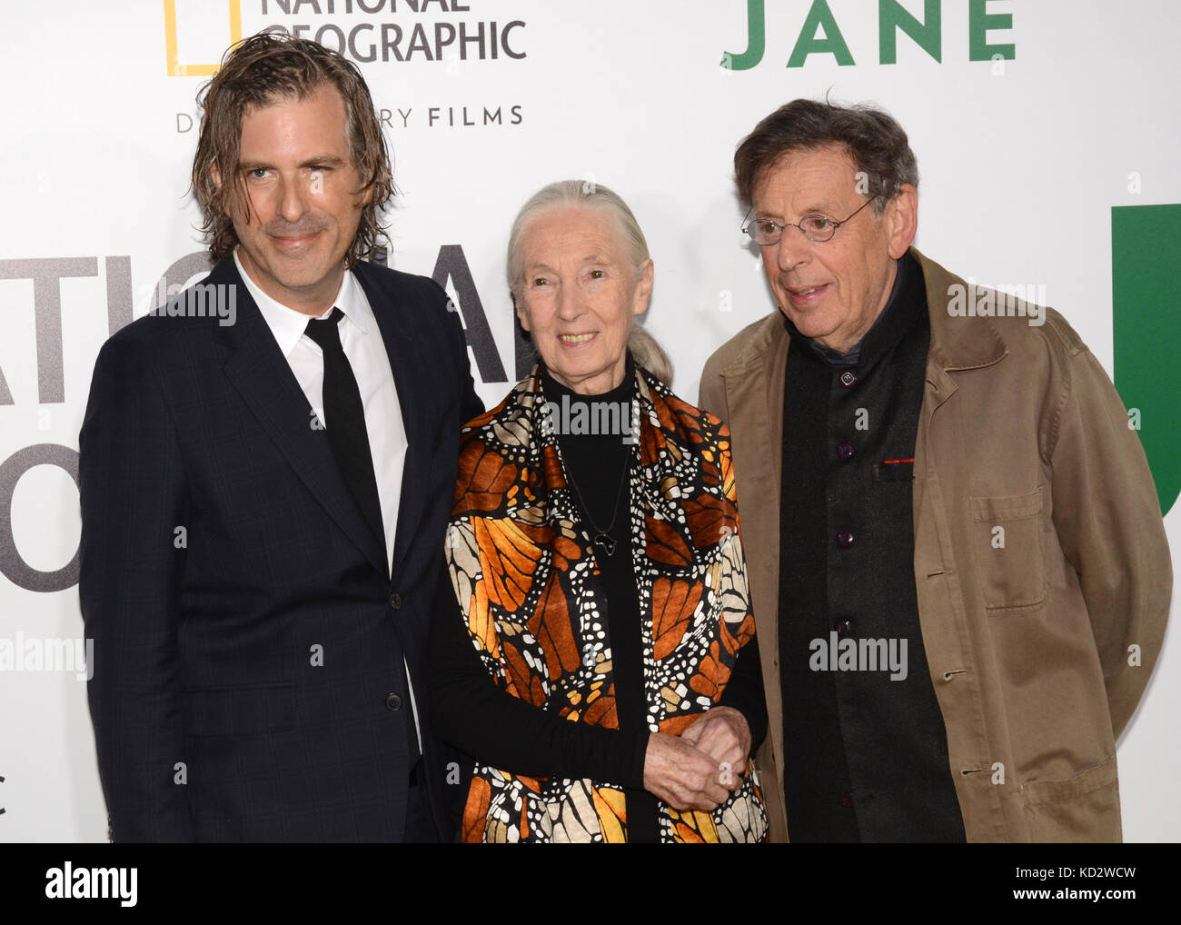 Hollywood, USA. 09th Oct, 2017. Brett Morgan, Jane Goodall and Philip ...