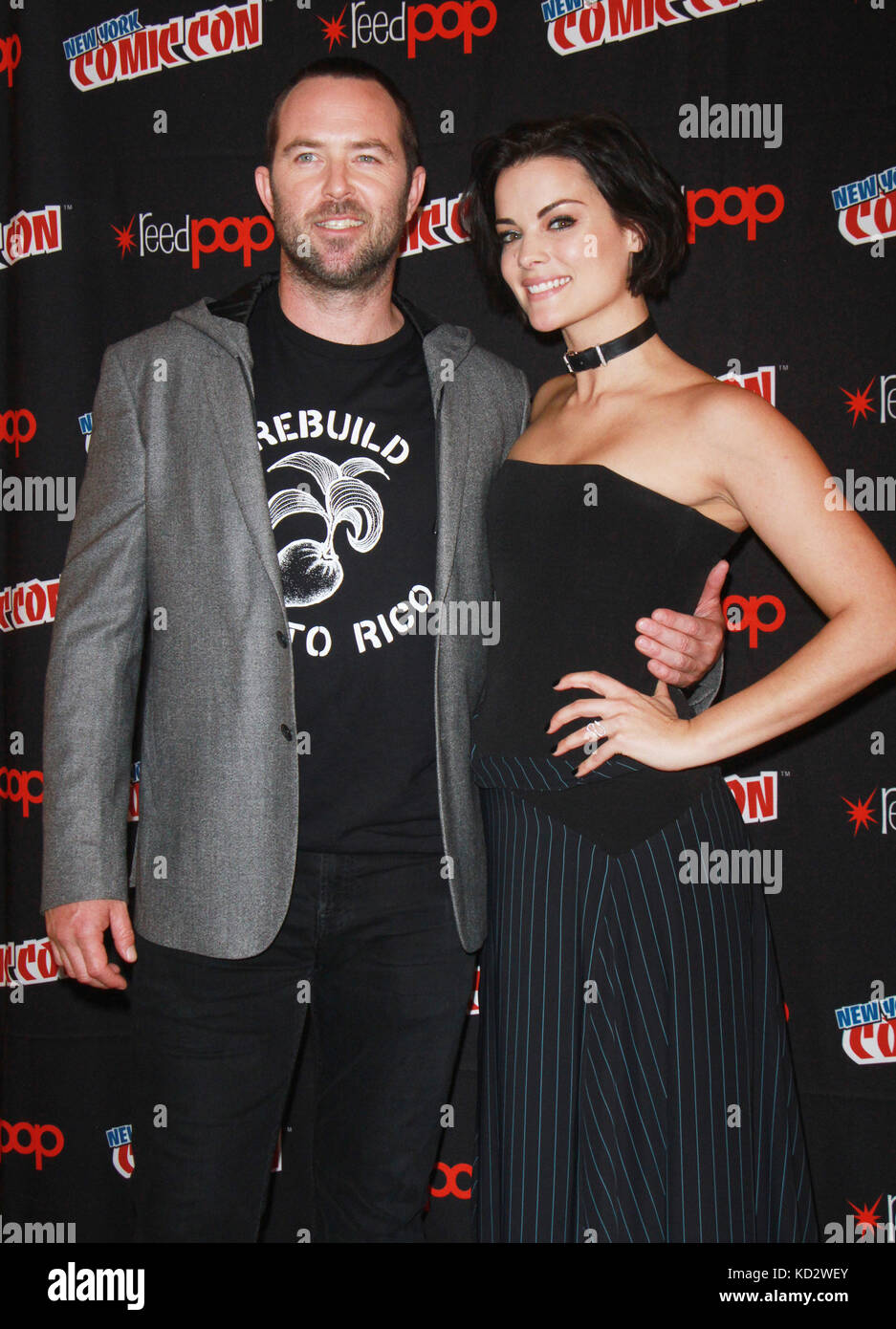 New York, NY, USA. 8th Oct, 2017. Suillivan Stapleton, Jaimie Alexander ...