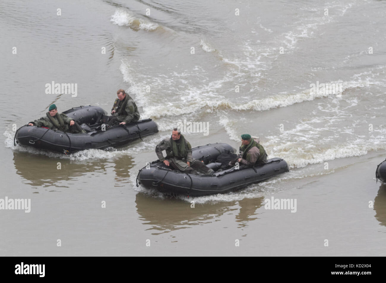 London UK. 10th October 2017. A group of British Army Green beret ...