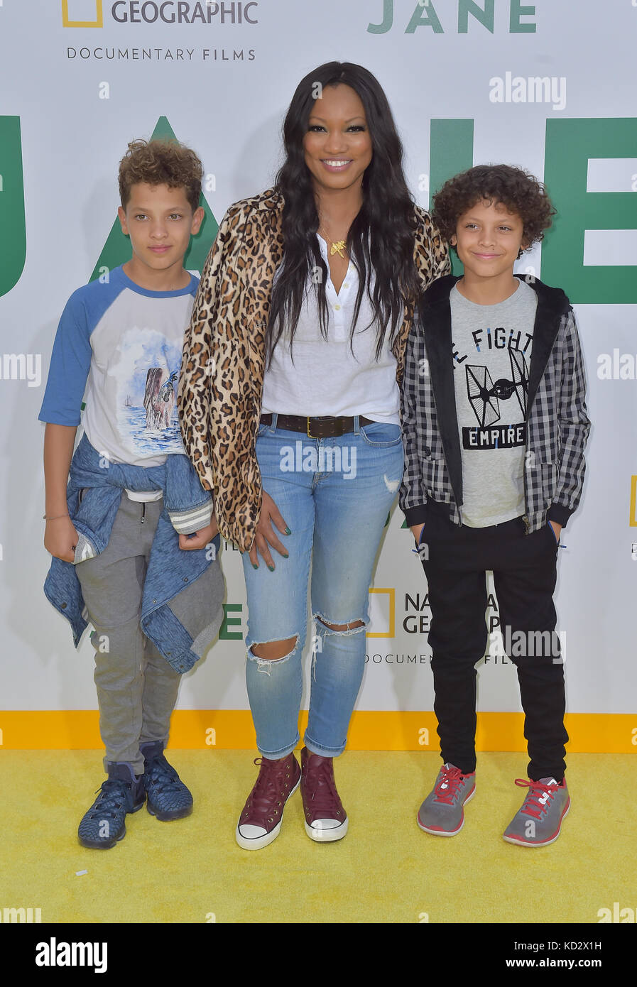 HOLLWOOD, CA - October 09: Garcelle Beauvais, Jaid Nilon, Jax Nilon, At ...