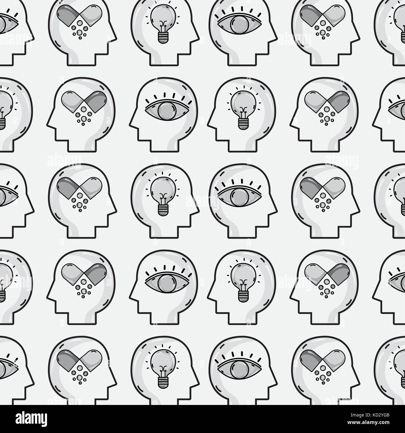 psychology treatment analysis background design Stock Vector Image ...