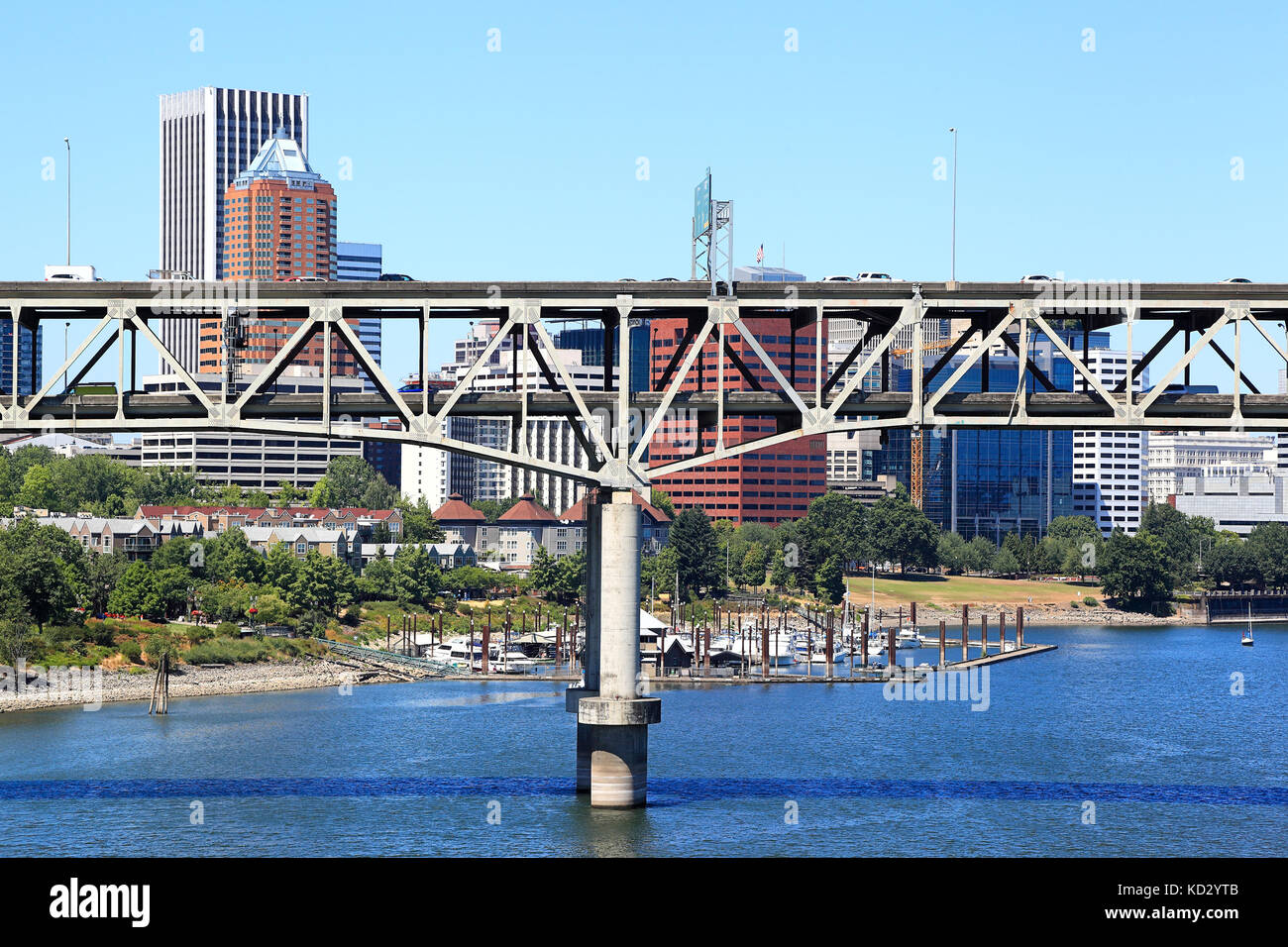 Marquam Bridge, Portland Stock Photo - Alamy