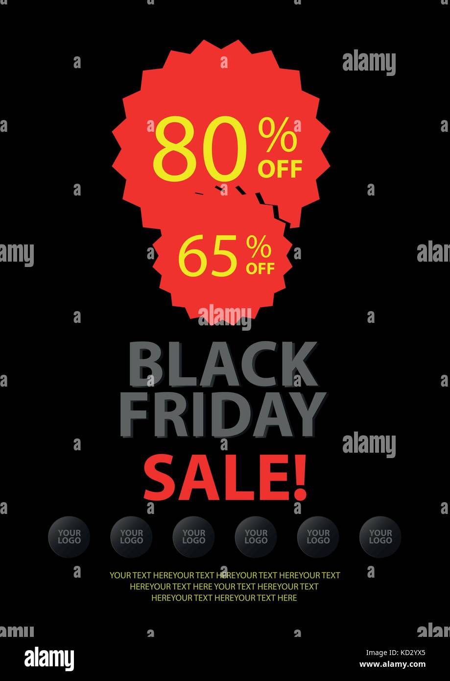 Poster design for sale event in simple style with space for texting ...