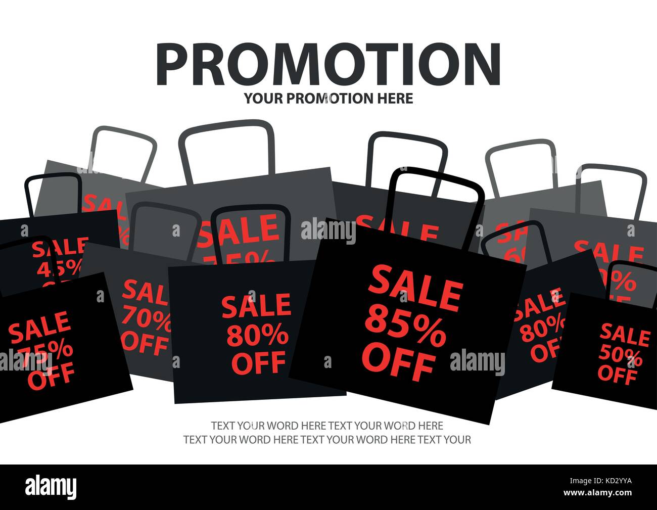 Poster design for sale event in simple style with space for texting ...