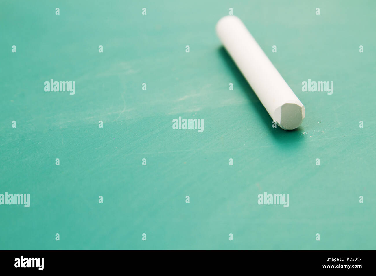 Blank Chalkboard with Chalk Stock Photo - Alamy