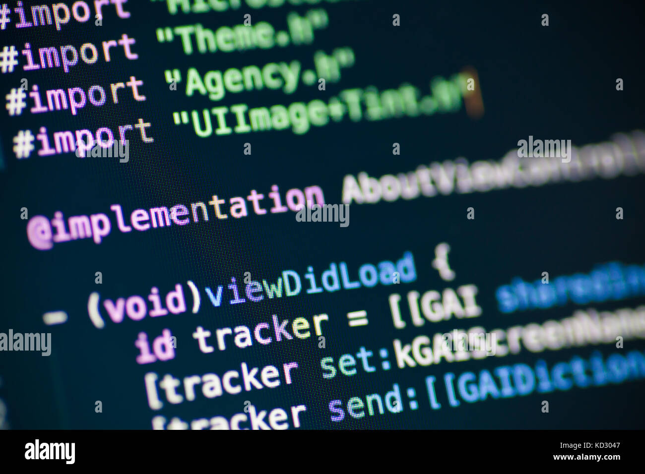 Computer code on the screen Stock Photo - Alamy