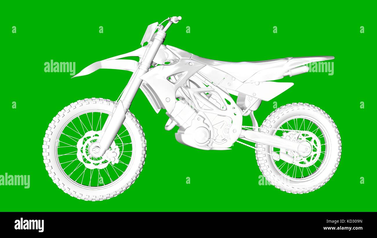 isolated white 3d rendering of a motor on a green background Stock ...