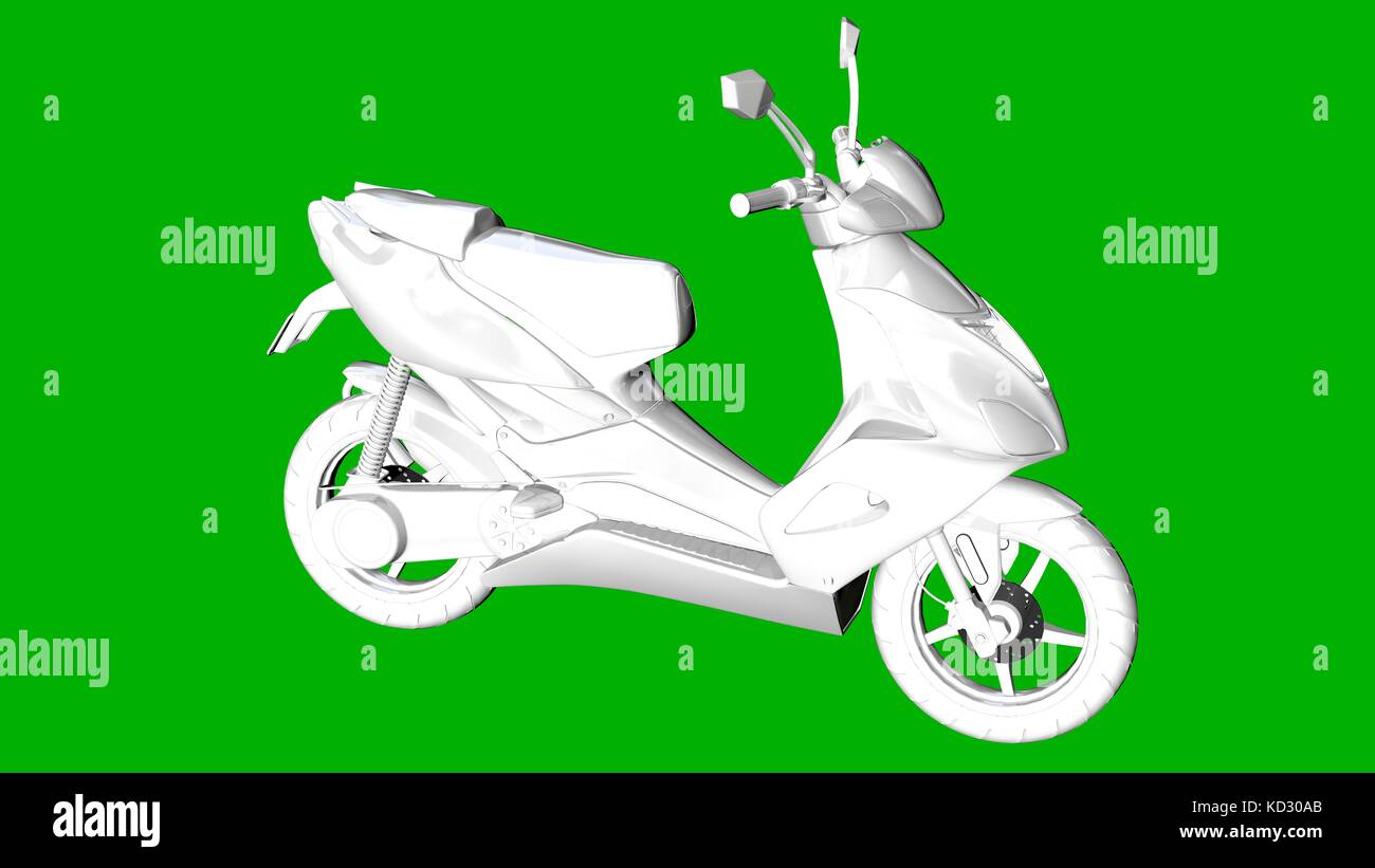 isolated white 3d rendering of a motor on a green background Stock ...