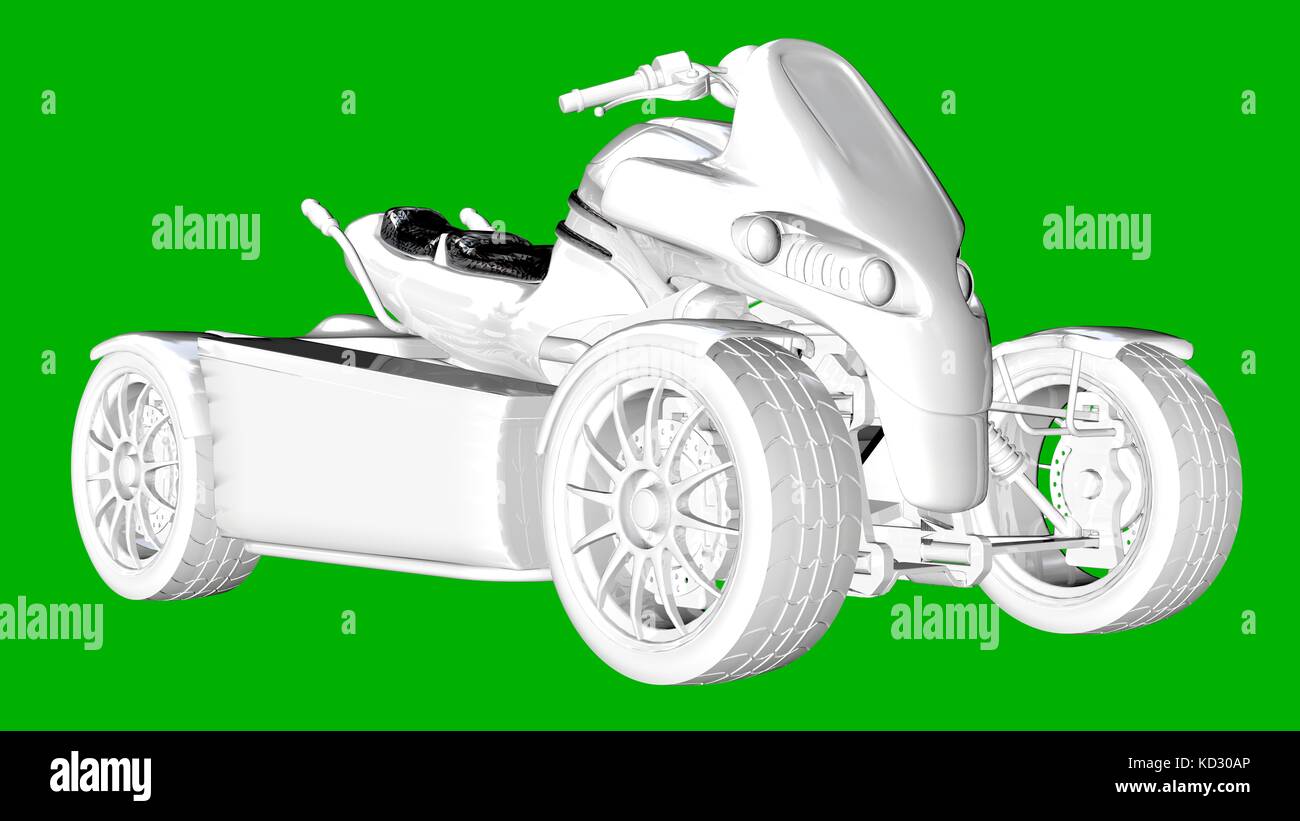 isolated white 3d rendering of a motor on a green background Stock ...