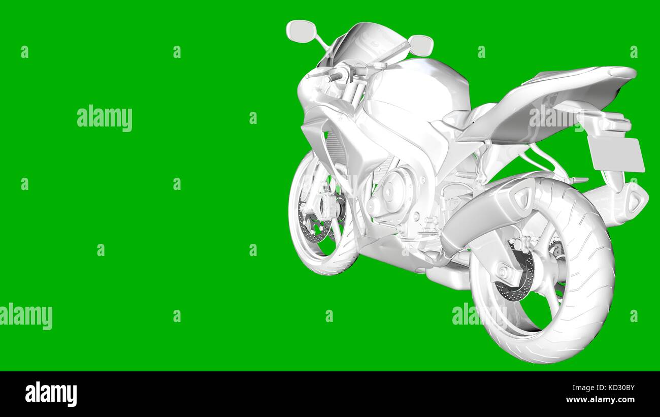 isolated white 3d rendering of a motor on a green background Stock ...