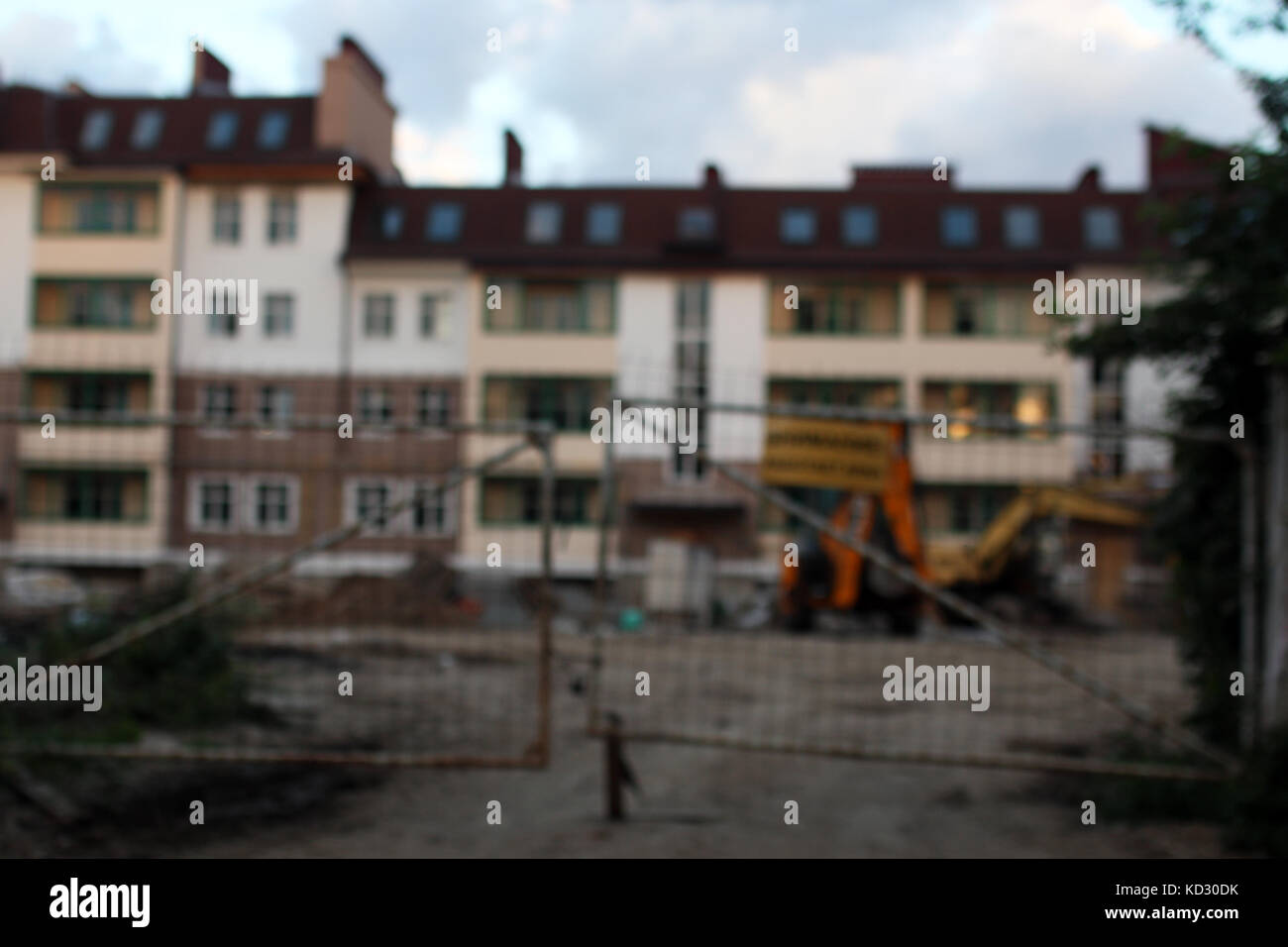 building blurred construction background Stock Photo - Alamy