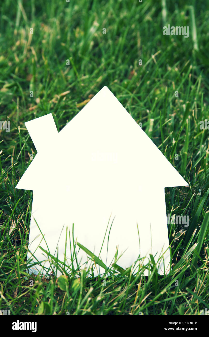 House Shape Placard Stock Photo - Alamy