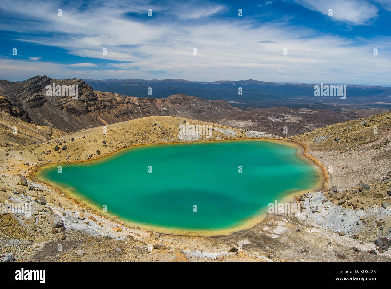 Emerald lakes, new zealand hi-res stock photography and images - Alamy