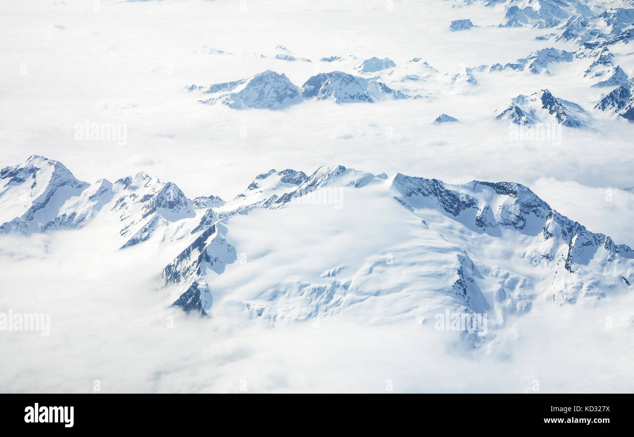 Aerial view of Swiss alps, Interlaken, Bern, Switzerland, Europe Stock ...