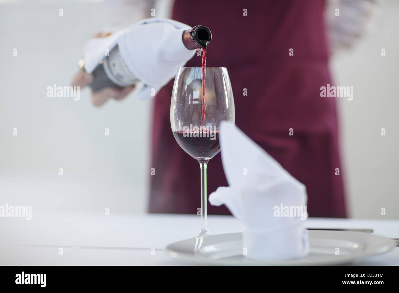 Waiter Pouring Red Wine High Resolution Stock Photography and Images - Alamy