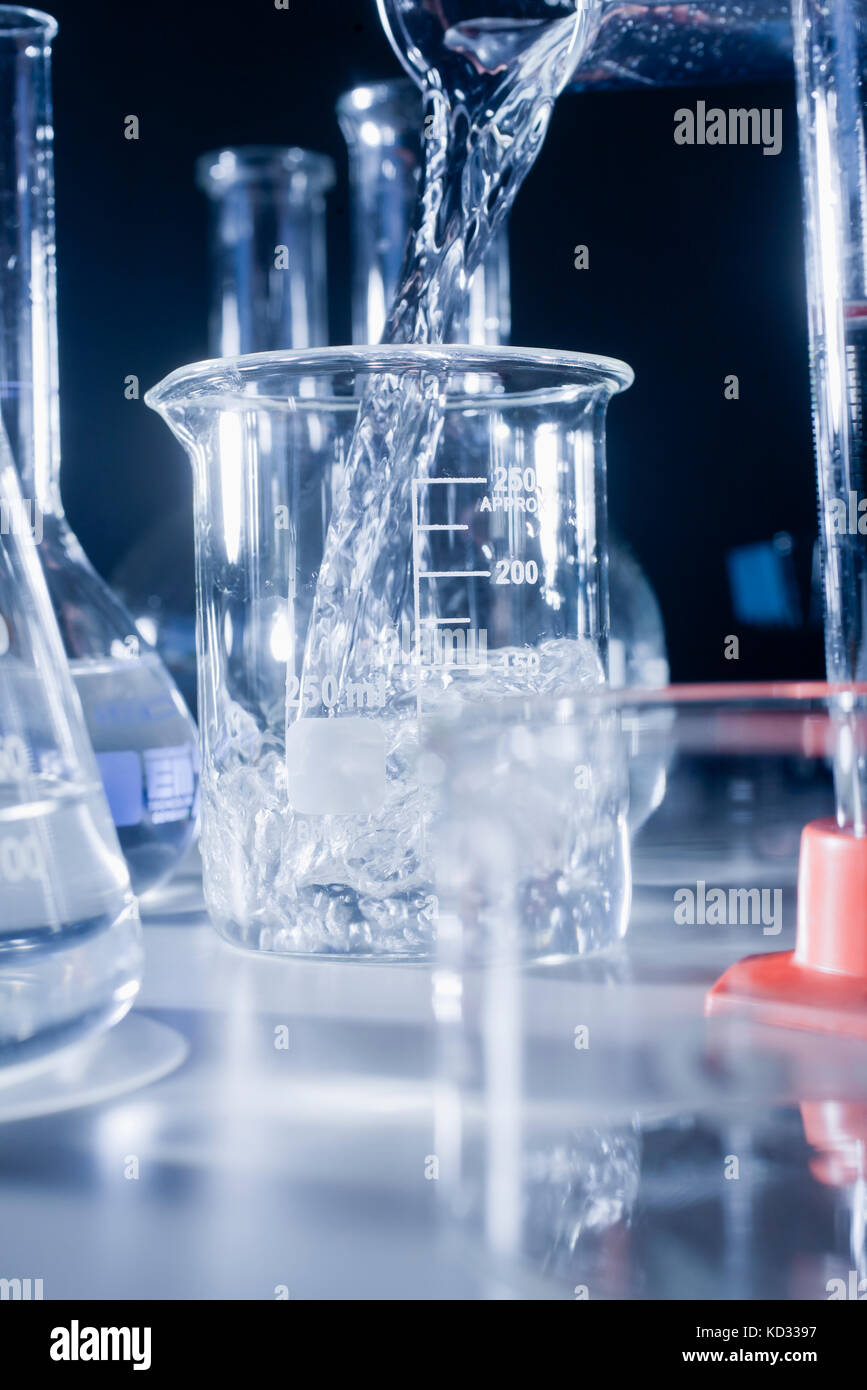 Water In Beaker Test Tube