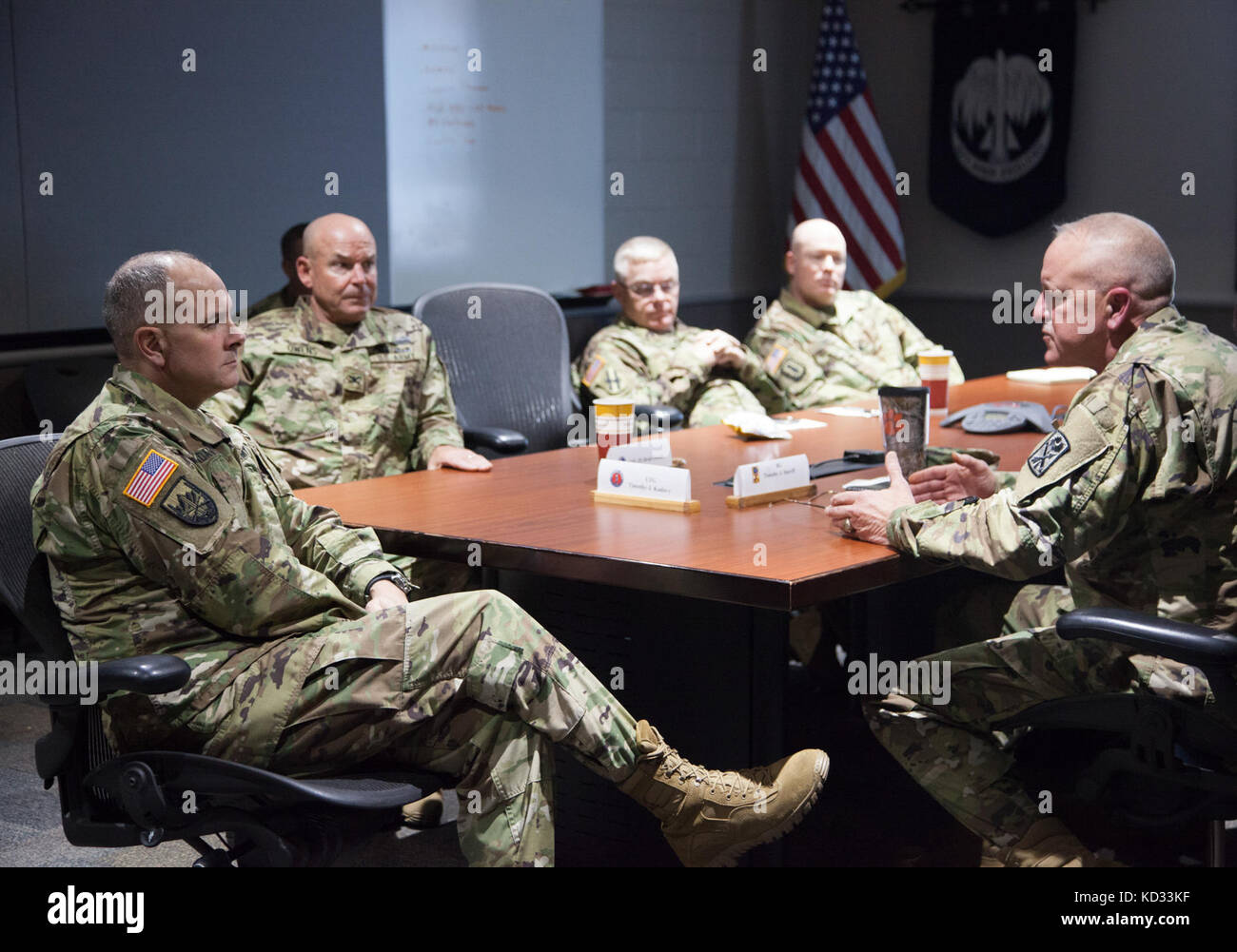 U.S. Army Lt. Gen. Timothy Kadavy, Director of the Army National Guard ...