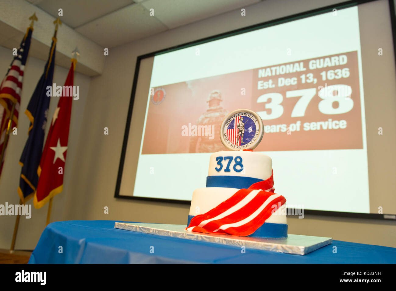 Members of the South Carolina National Guard celebrate the 378th ...