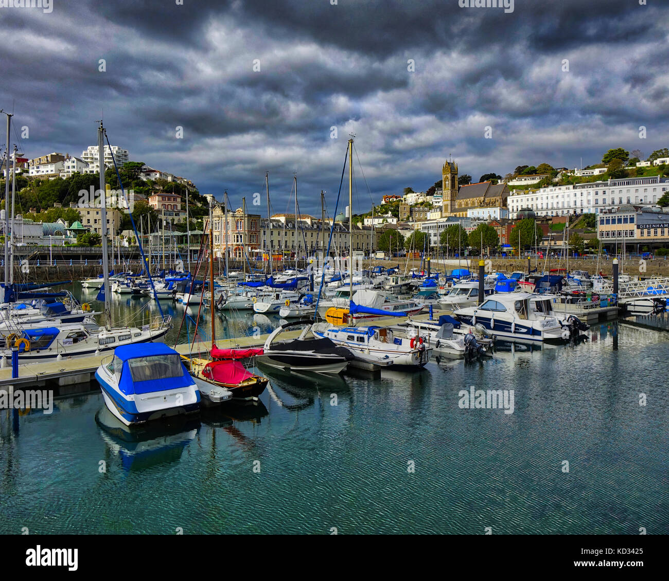 GB - DEVON: Torquay Harbour View Stock Photo - Alamy
