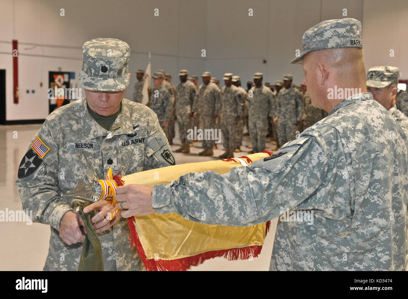 U.S. Soldiers Lt. Col. Pete Nelson, commander, 351st Aviation Support ...