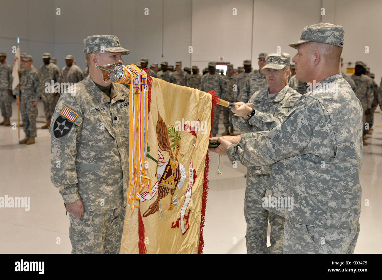 U.S. Soldiers Lt. Col. Pete Nelson, commander, 351st Aviation Support ...