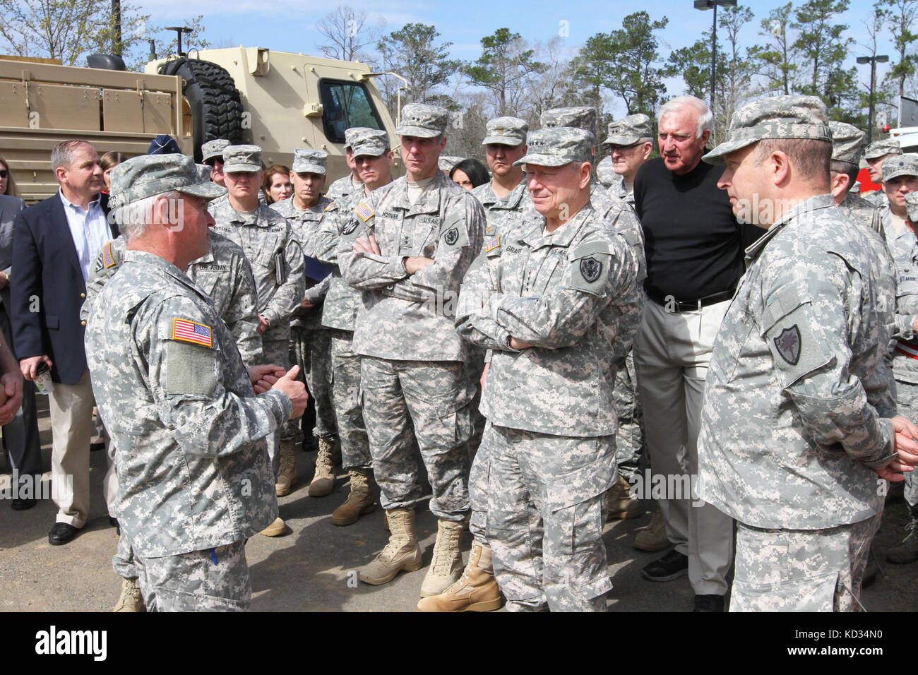 Lt. Col. Stephen Messer, U.S. Northern Command, describes the situation ...