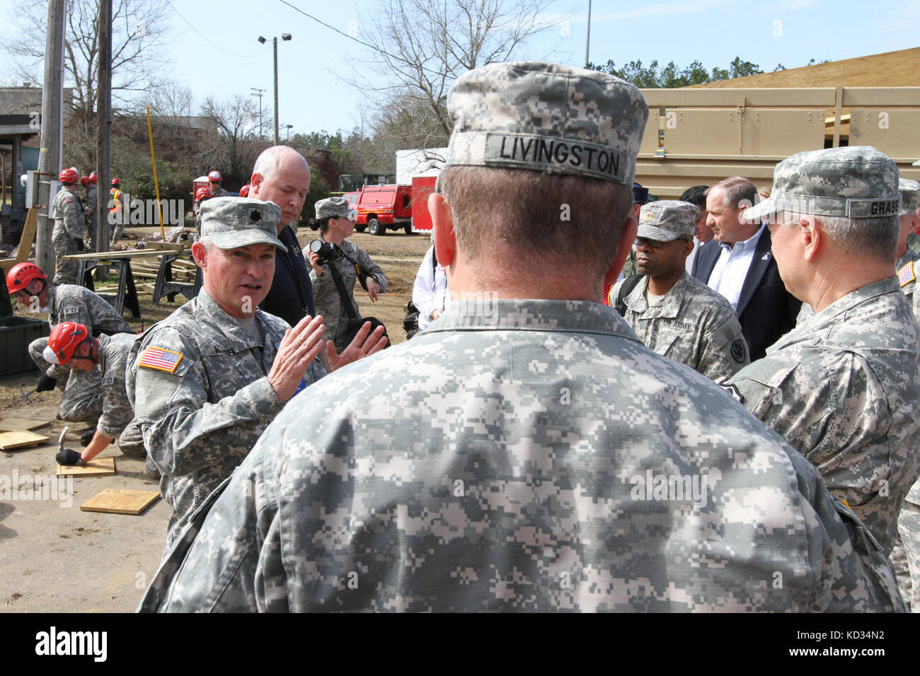 Lt. Col. Stephen Messer, U.S. Northern Command, describes the situation ...