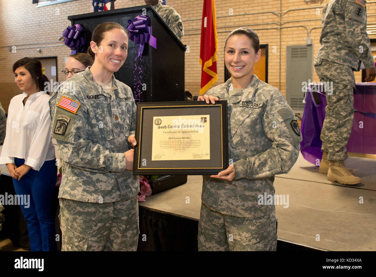 Members of the South Carolina National Guard attend the annual women’s ...