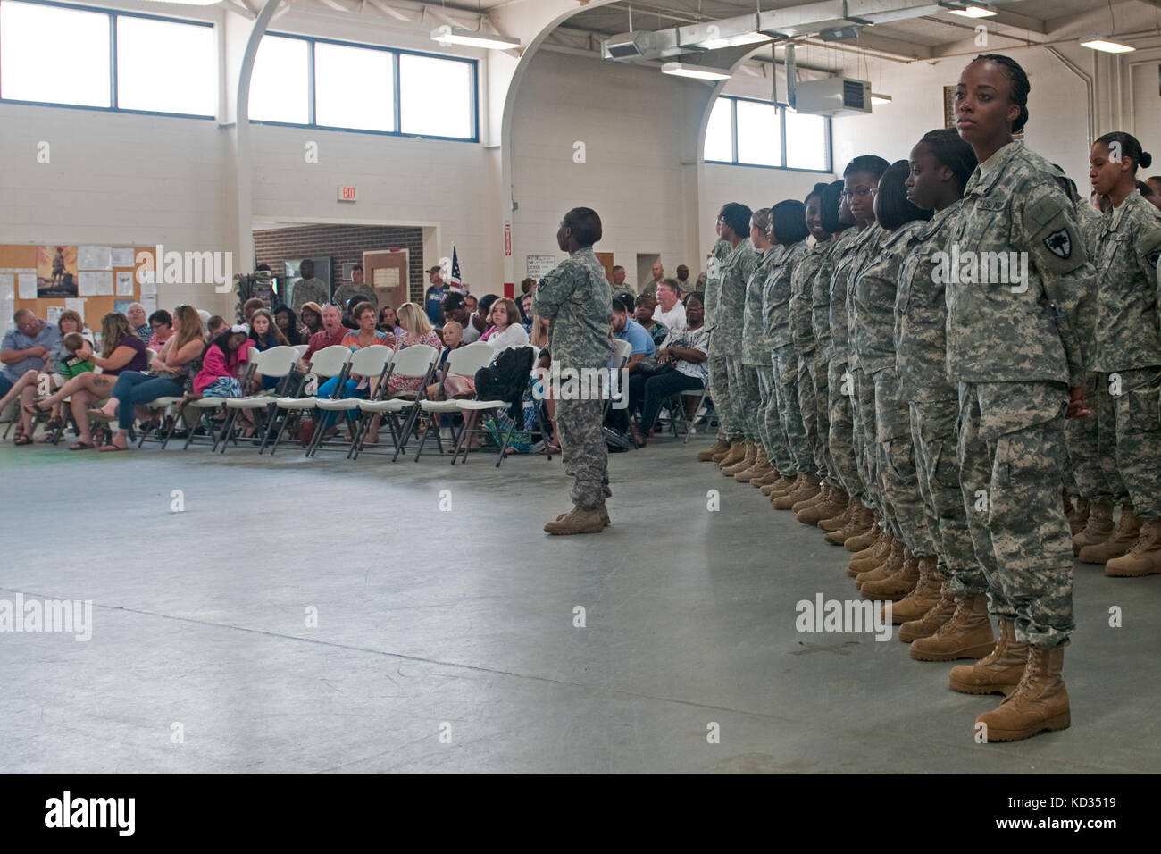 Soldiers and families from the 351st Aviation Support Battalion, South ...