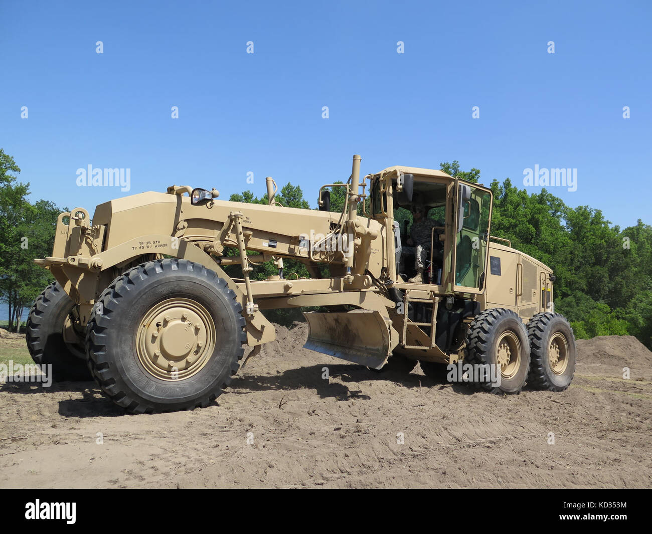 U.S. Soldier Pvt. Weston Smith, a horizontal construction engineer ...