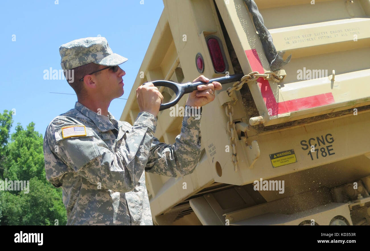 U.S. Soldier Pvt. Weston Smith, a horizontal construction engineer ...