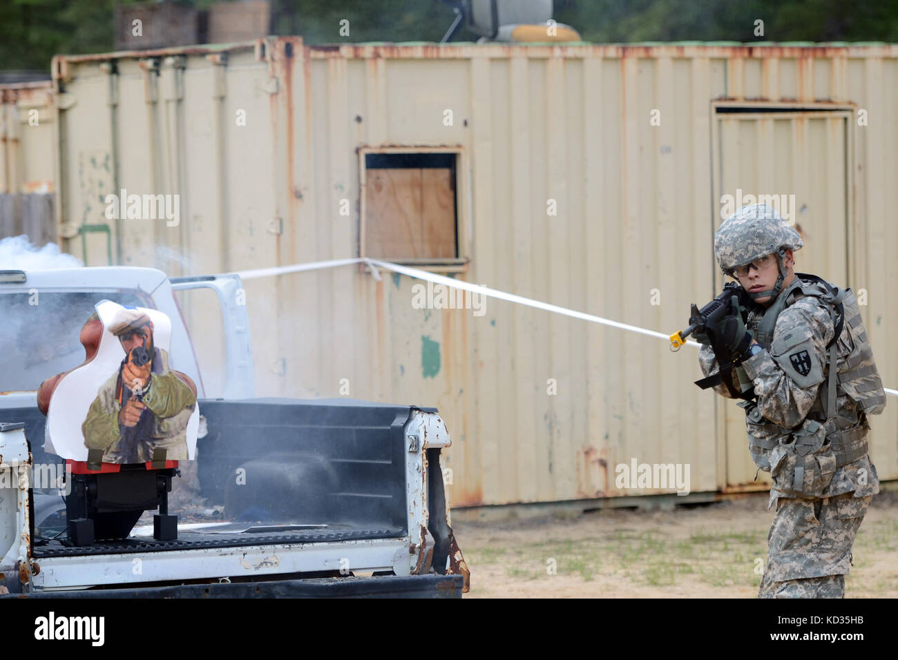 U.S. Army Private 1st Class Brandon Freitas, from the 544th Military ...