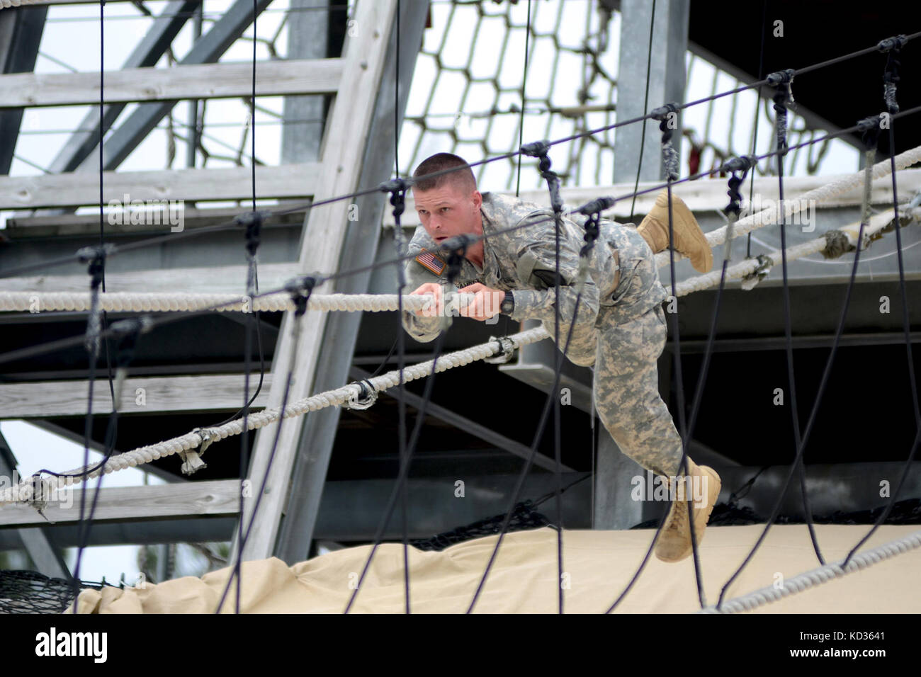 U.S. Army Spc. Dustin Wilmoth, A. Company, 60th Troop Command, North ...